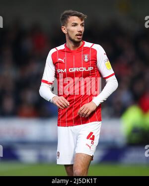 Rotherham United's Daniel Barlaser during the pre-season friendly match ...