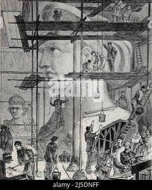 Eng translation : " THE STATUE OF LIBERTY IN NEW YORK. — THE END OF THE ...