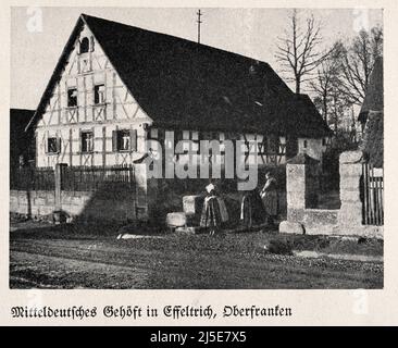 Vintage Old German Architecture Farm House Photo Stock Photo - Alamy