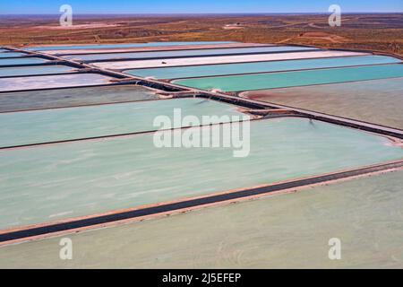 Carlsbad, New Mexico - Potash evaporation ponds at Intrepid Potash ...