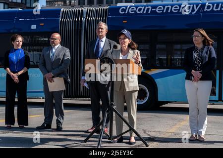 MTA CEO Janno Lieber speaks at a press conference held by Governor ...