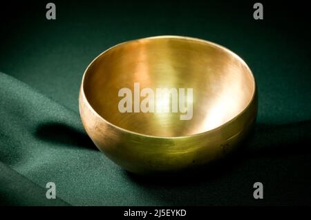 Singing bowl for aura and bio-field recovery from metals Stock Photo ...
