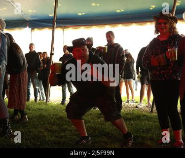 Festival goer on day one of Field Day festival, Victoria Park - London ...