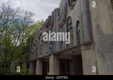 Cinema Building in Pripyat Town in Chernobyl Exclusion Zone, Chernobyl ...