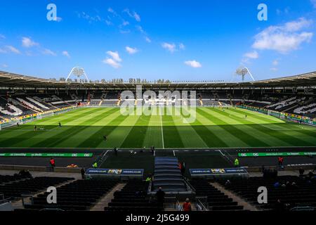 General view inside theThe MKM Stadium from the West Stand Upper ahead ...
