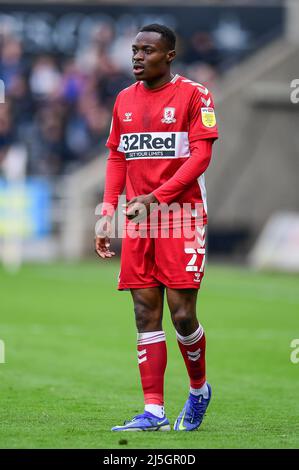 Marc Bola #27 of Middlesbrough during the pre match warm up Stock Photo ...