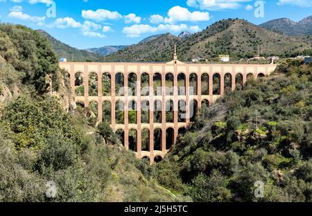 Water aqueducts in Nerja Spain Stock Photo - Alamy