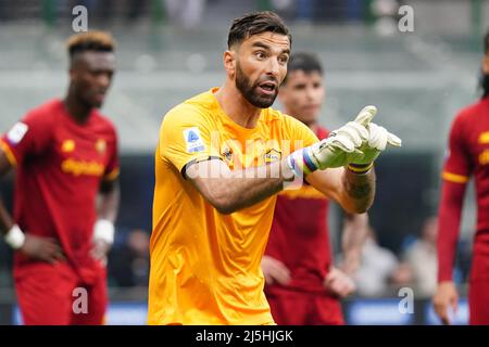 Milan, Italy. 23rd Apr, 2022. Milan Skriniar (FC Inter) during Inter ...