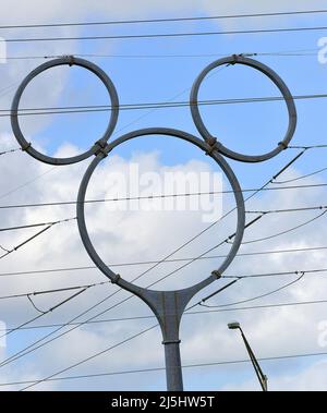 The Mickey pylon electric power pole used by Reedy Creek Energy ...