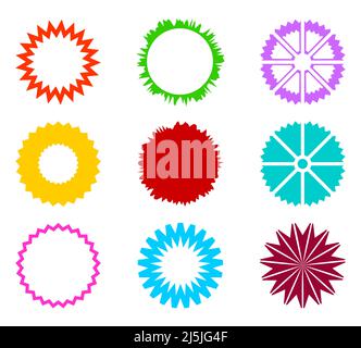 Circular, radial icon, motif, mandala shape. Swirl, twirl, helix ...