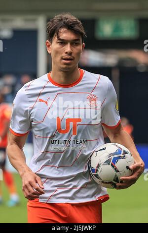 Kenny Dougall #12 of Blackpool during the game Stock Photo - Alamy
