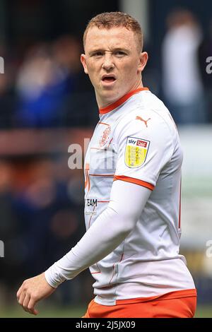 Shayne Lavery #19 of Blackpool during the pre-game warmup Stock Photo ...