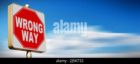 Three 3 way stop sign traffic Stock Photo - Alamy