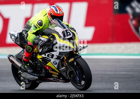 ASSEN, NETHERLANDS - APRIL 24: Gabriele Ruiu of Italy rides during the ...