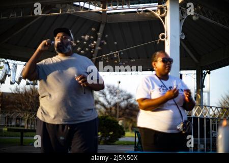 Jamille Jones, 39, of Gahanna, Ohio, an organizer for “Pint Sized ...