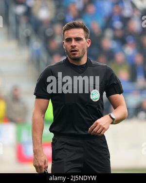 Magdeburg, Germany. 24th Apr, 2022. Soccer: 3. league, 1. FC Magdeburg ...