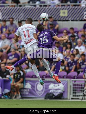 New York Red Bulls defender Justin Che follows a play during an MLS ...