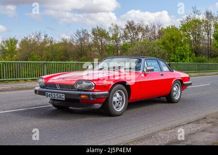 1985 80s eighties Red JAGUAR XJS C-3.6 Stock Photo - Alamy