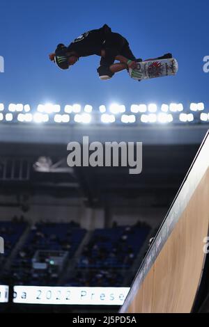 Moto Shibata (JPN), APRIL 22, 2022 - Skateboarding : X Games Chiba 2022 ...