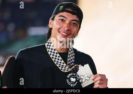 Moto Shibata (JPN), APRIL 22, 2022 - Skateboarding : X Games Chiba 2022 ...