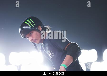 Moto Shibata (JPN), APRIL 22, 2022 - Skateboarding : X Games Chiba 2022 ...