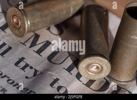 empty fired cartridge cases Stock Photo - Alamy