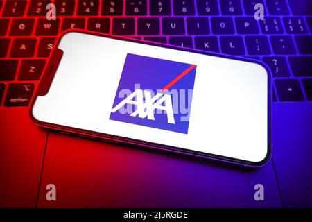 China. 25th Apr, 2022. In this photo illustration, an AT&T logo seen ...