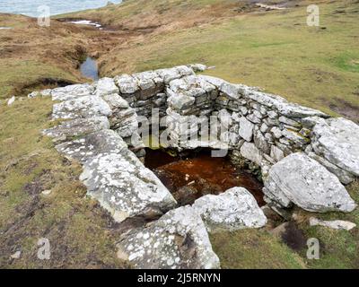 St Gwenfaen's well an early medieval holy well near Trearddur on Holy ...