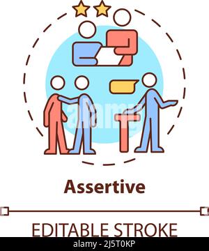Assertive vector icon. Modern vector illustration concepts. Easy to ...