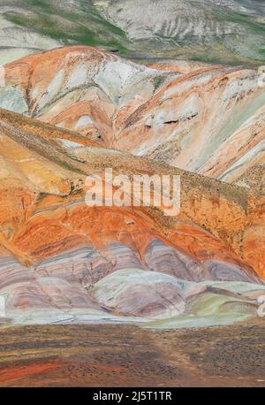 Multicolored beautiful mountains in Azerbaijan Stock Photo - Alamy