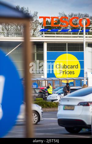 The Tesco Extra, Supermarket at Gillingham, Kent, England, UK Credit ...