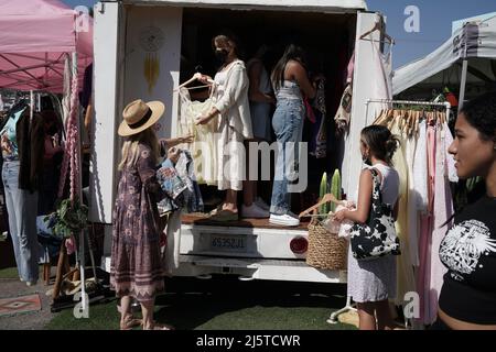 The Famous Melrose Trading Post in Los Angeles Stock Photo - Alamy
