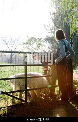 THE BIGGEST LITTLE FARM: THE RETURN, John Chester with pig Emma, 2022 ...