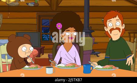 THE GREAT NORTH, from left: Wolf Tobin (voice: Will Forte), Honeybee ...