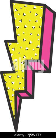 thunder nineties style Stock Vector Image & Art - Alamy