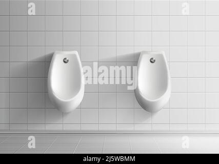 Classic white ceramic urinal Stock Vector Image & Art - Alamy