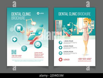 Stomatology brochure template layout. Dental clinic services. Flyer ...