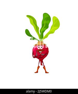 Cartoon beet vegetable sheriff character. Vector beetroot cowboy ...