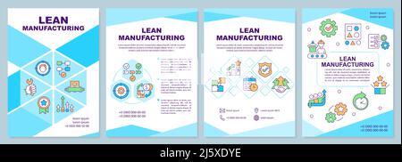 Lean manufacturing brochure template Stock Vector Image & Art - Alamy