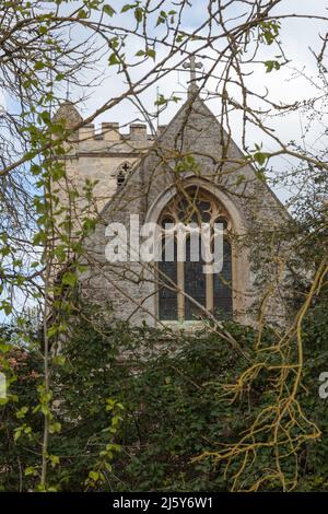 St Peters church, Little Wittenham, South Oxfordshire, England Stock ...