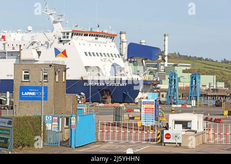 European Causeway is a ferry operated by P&O Ferries between Cairnryan ...