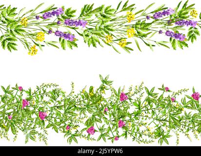 Seamless Vector Field Mustard Floral Background Illustration With Text ...