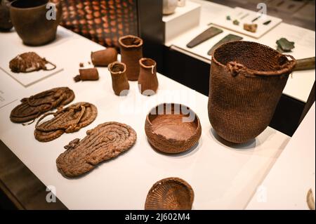 Esparto sandals. Neolithic. Los Murcielagos Cave (Albuñol, province of ...