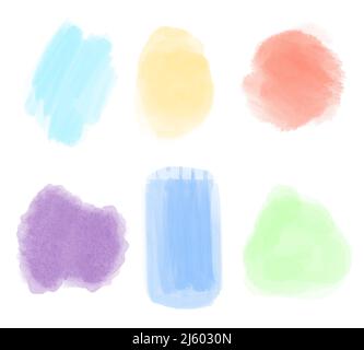 watercolor white orange background, stains abstract isolated ...