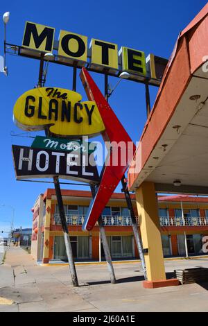 Oklahoma city road sign on sky background Stock Photo - Alamy