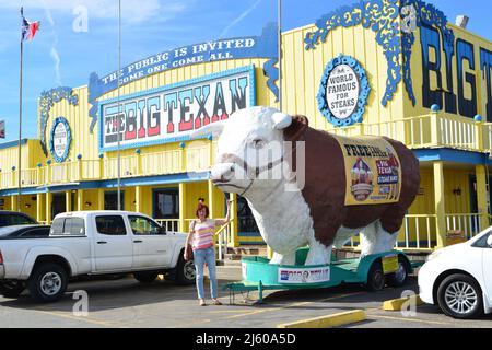 Big Texan Steak Ranch, Historic Route 66, Amarillo, Texas, USA, North ...