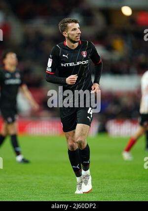 Rotherham United's Daniel Barlaser during the pre-season friendly match ...
