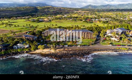 Lawai Beach Resort, Koloa, Kauai, Hawaii Stock Photo - Alamy