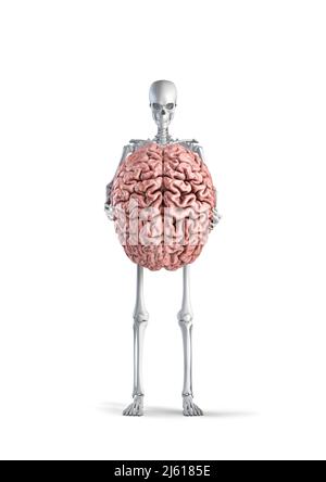thinking human skeleton Stock Photo - Alamy