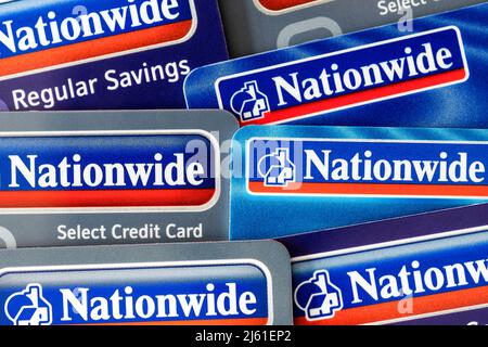 A pile of Nationwide credit cards and debit cards Stock Photo - Alamy